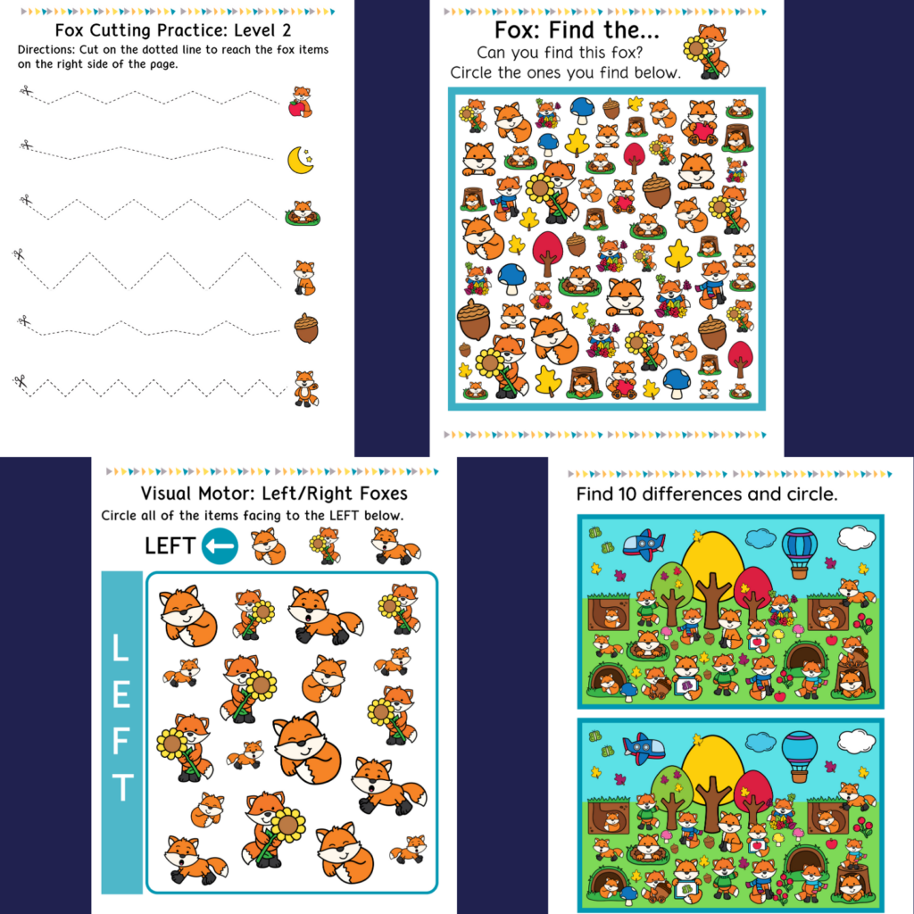 Fox OT and Visual Perceptual Packet | Made By Teachers
