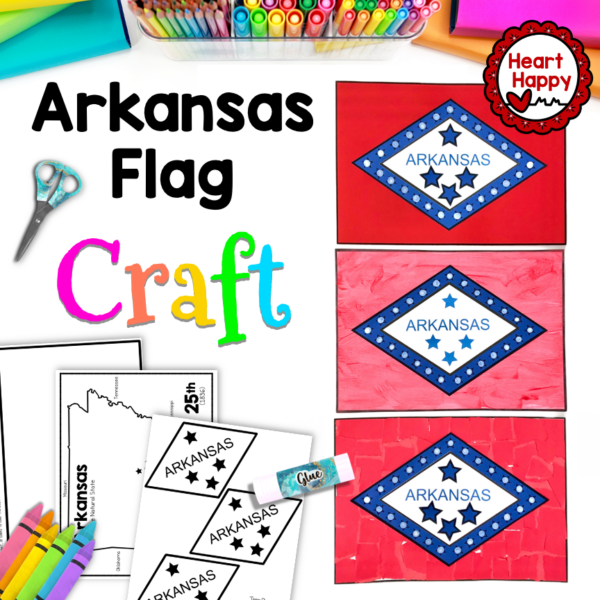 Arkansas State Flag Craft | Arkansas State Symbols | Made By Teachers