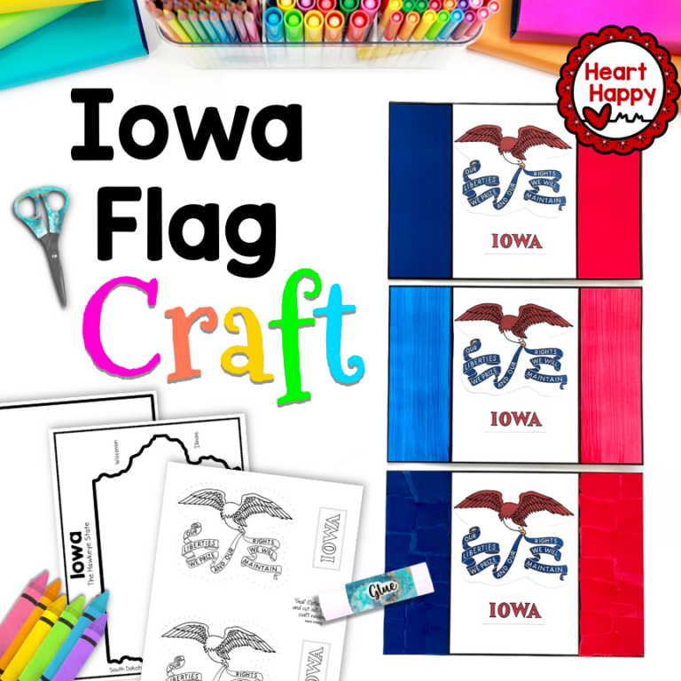 Iowa State Flag Craft | Iowa State Symbols - Made By Teachers