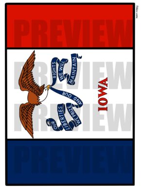 Iowa State Flag Craft | Iowa State Symbols - Made By Teachers