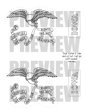 Iowa State Flag Craft | Iowa State Symbols - Made By Teachers