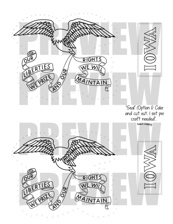 Iowa State Flag Craft | Iowa State Symbols - Made By Teachers