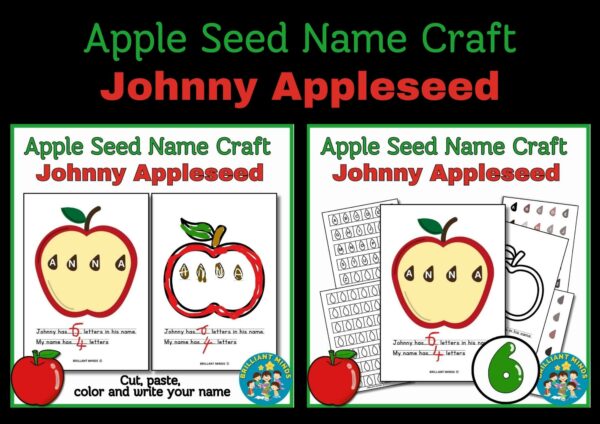 Apple Seed Name Craft | Apple Seed Name Craft - Fun Autumn Apple - Made ...
