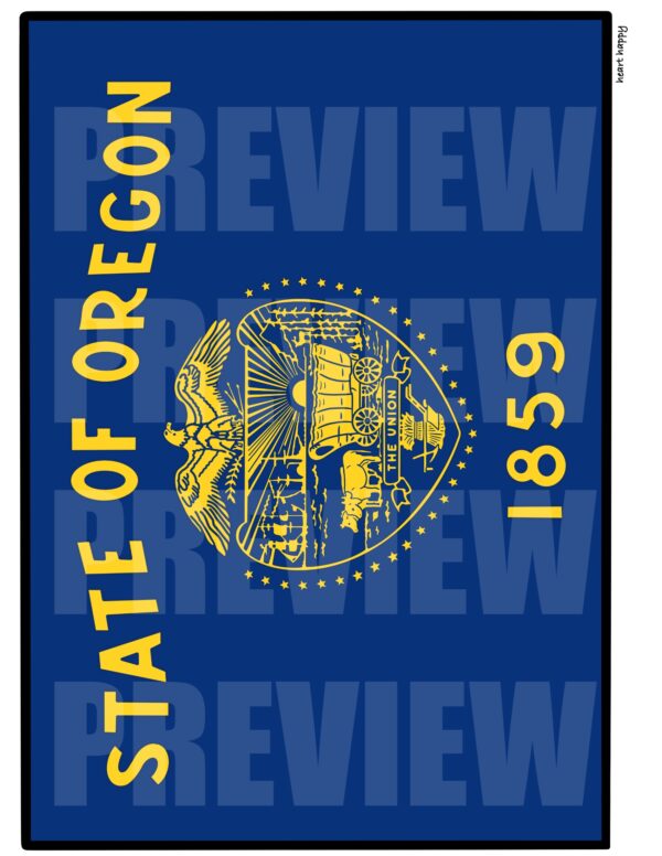 Oregon State Flag Craft | Oregon State Symbols | Made By Teachers