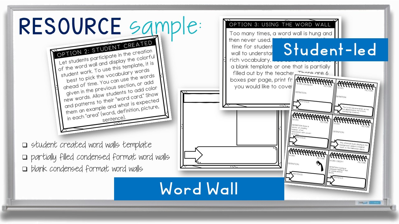 Halloween Vocabulary Activities: Word Wall, Vocab Hunt, Games, Gallery ...