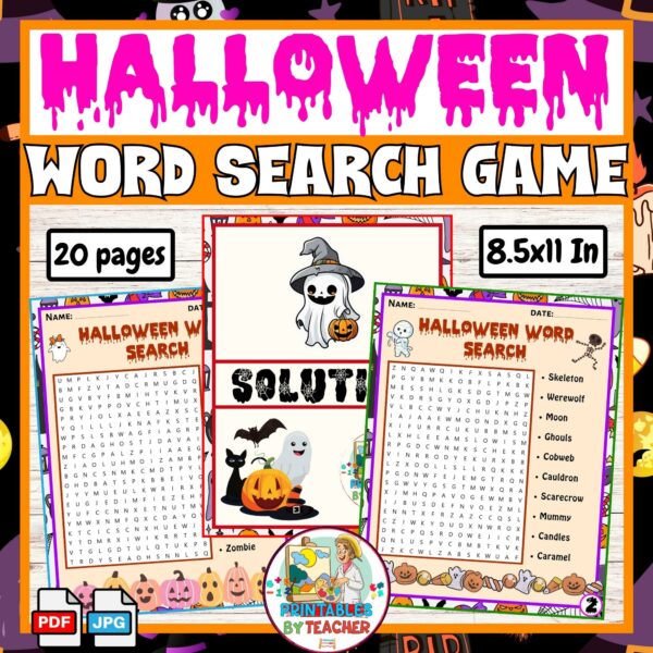 Halloween Activities | Halloween word search game | October fall ...