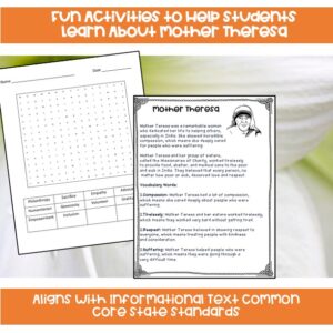 Mother Teresa Bundle | Made By Teachers