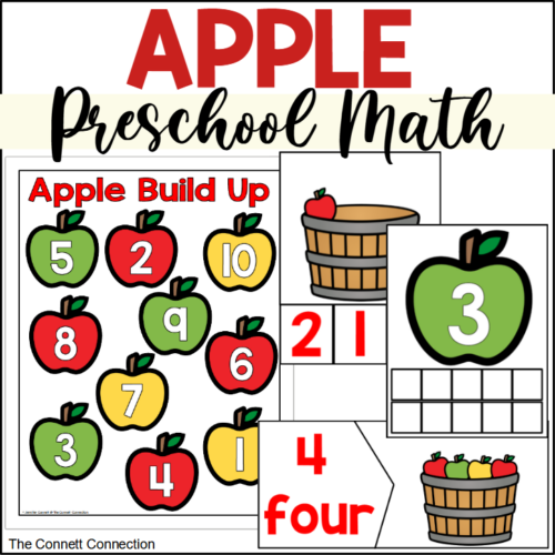 Apple Preschool Math Counting to 10 Activities - Made By Teachers