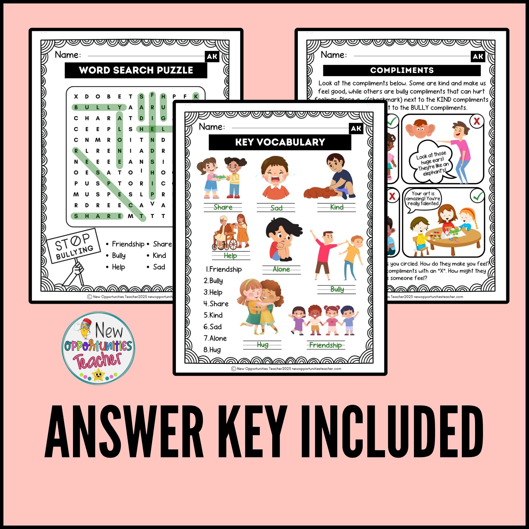 National Bullying Prevention Month Activities and Bulletin Board BUNDLE ...