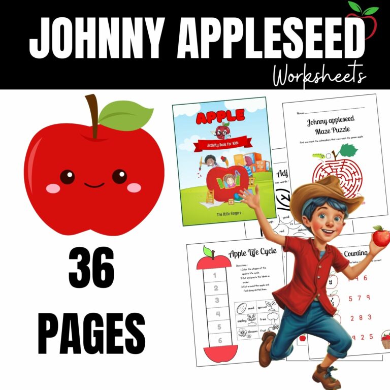 Johnny Appleseed Worksheets | Printable Apple pages - Made By Teachers