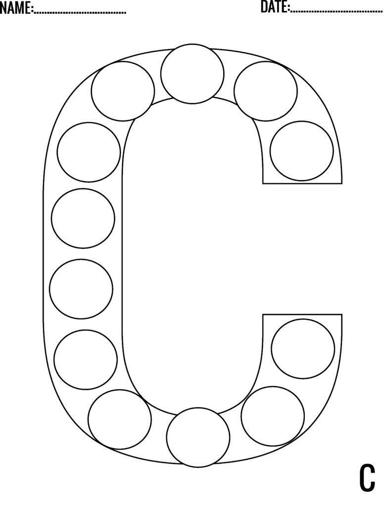ABC Dot Markers Activity Book Graphic, Preschool Worksheets & Teaching ...