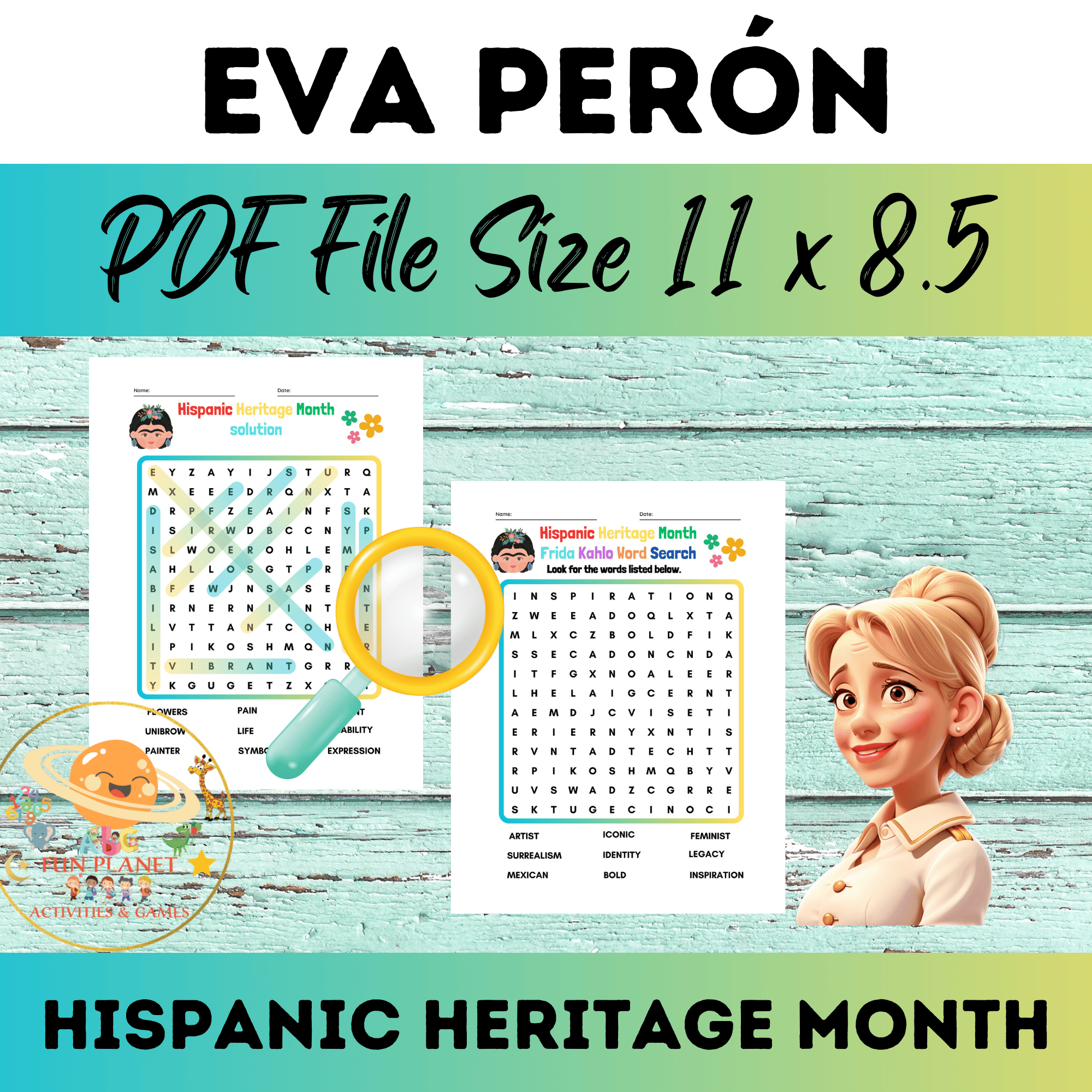 Pablo Picasso Word Search / Hispanic Heritage Month | Made By Teachers