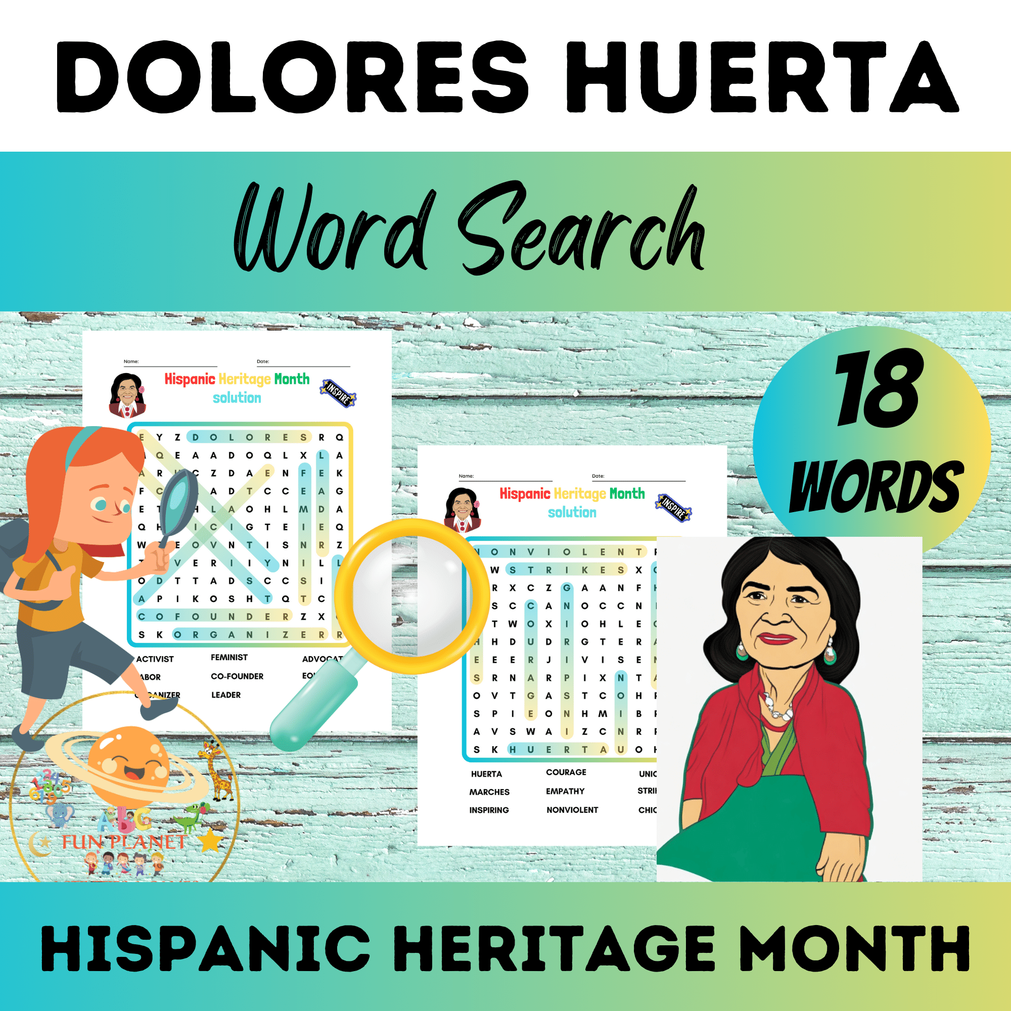 Hispanic Heritage Month Coloring Pages Bundle | Made By Teachers