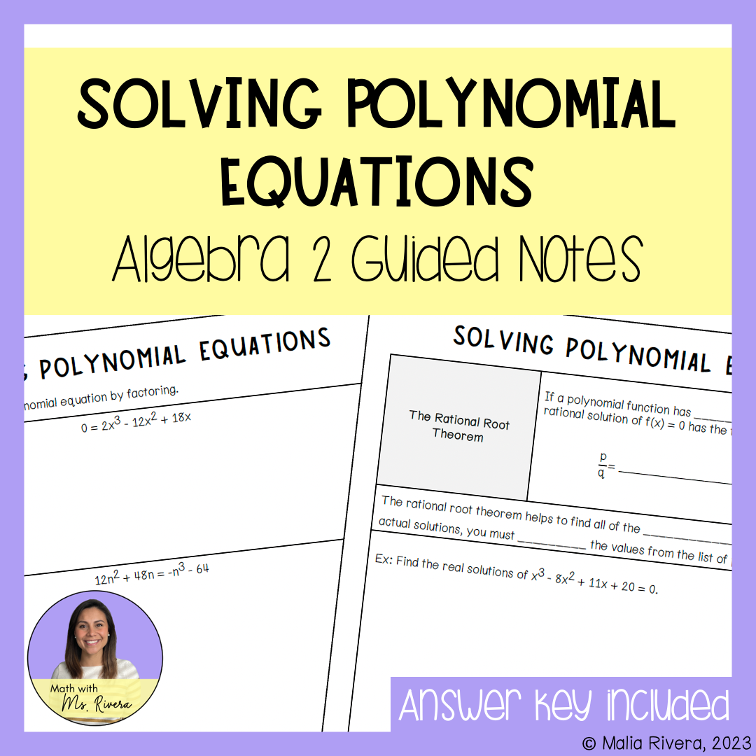 Graphing Reciprocal Trig Functions Guided Notes for Algebra 2 ...