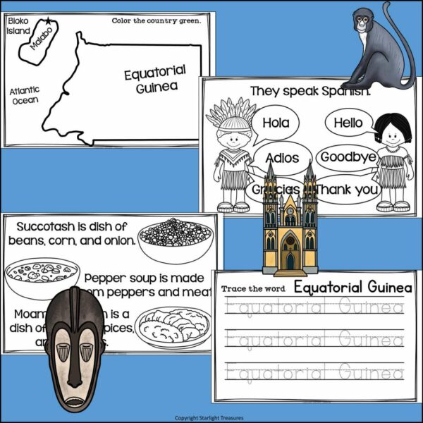 Equatorial Guinea Mini Book for Early Readers - A Country Study | Made ...