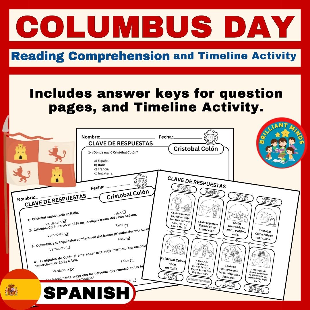 Columbus Day Reading Comprehension Passages | SPANISH Passages ...