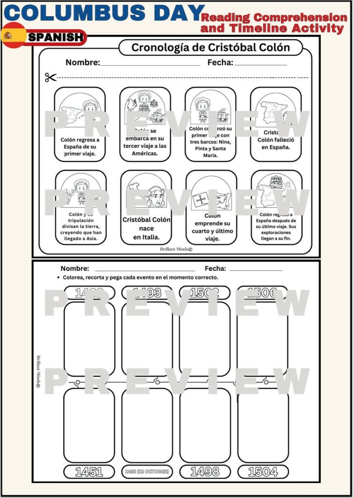 Columbus Day Reading Comprehension Passages | SPANISH Passages ...
