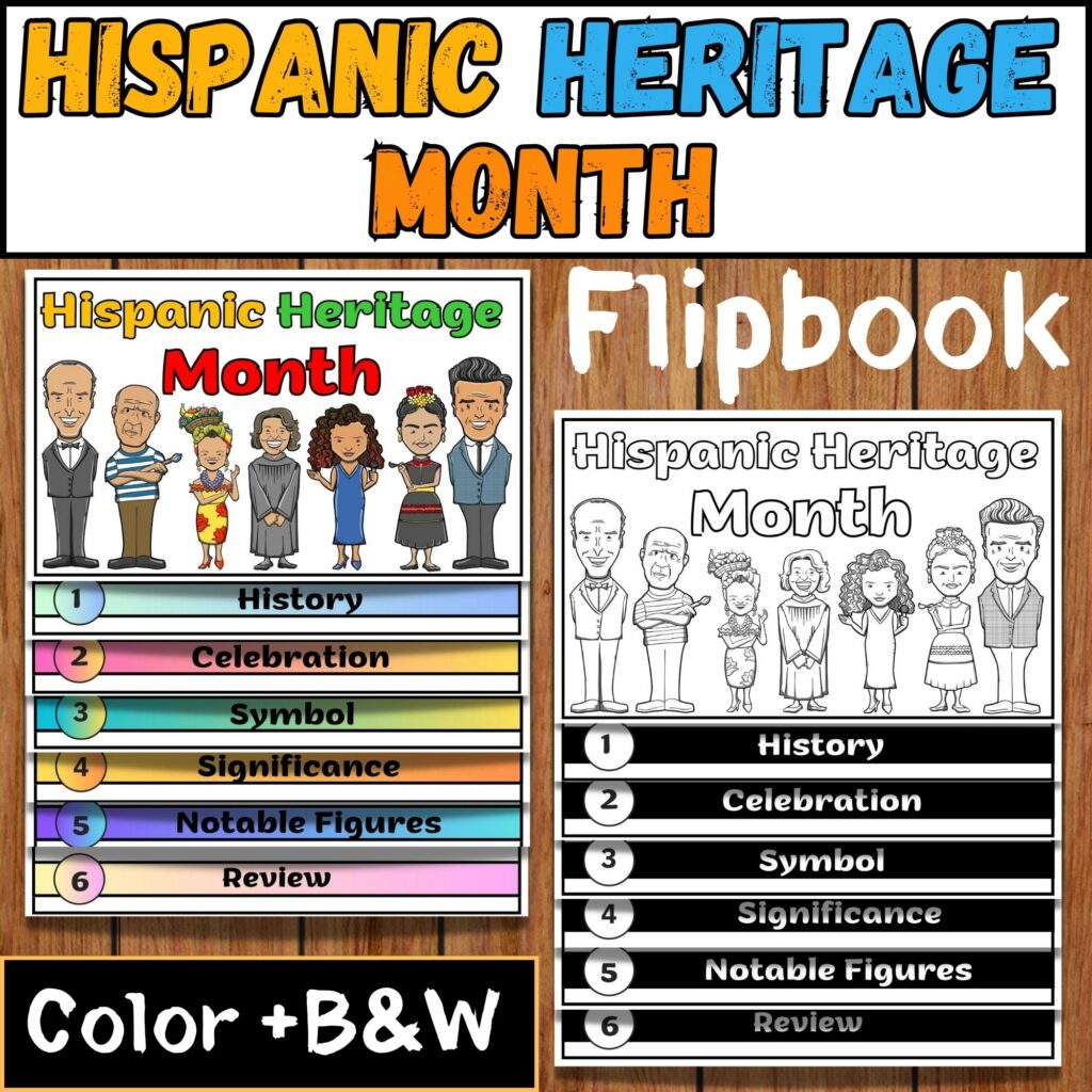 Hispanic Heritage Month Flipbook |Learning About Latino American ...