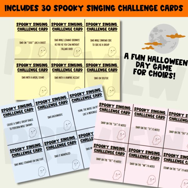 Halloween Singing Race Music Game for Middle School and High School ...