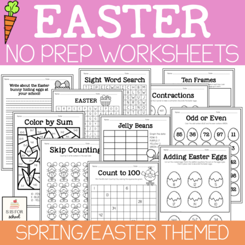No Prep Easter Worksheets, Holiday Printables | Made By Teachers