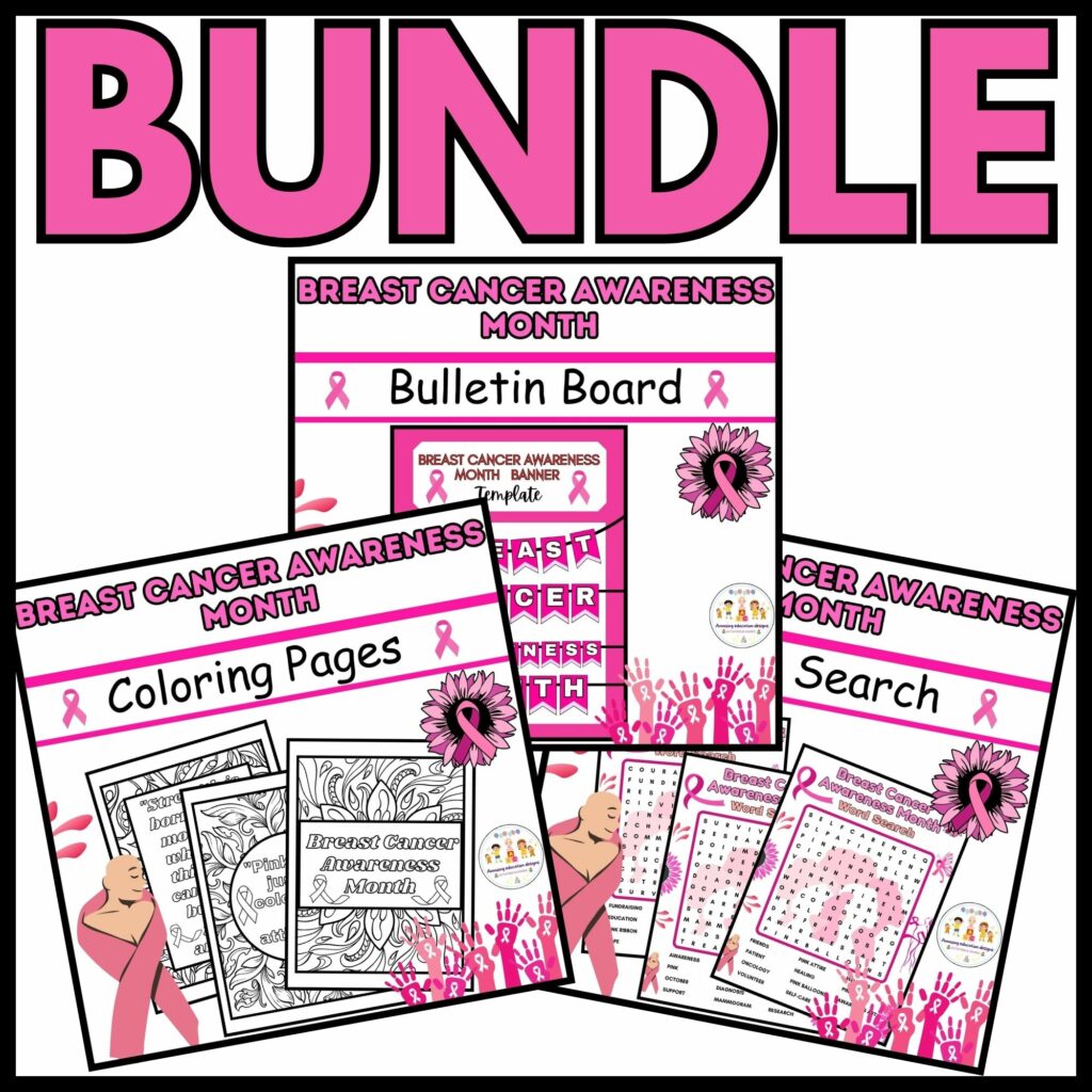 Breast Cancer Awareness Month Activities BUNDLE | Made By Teachers