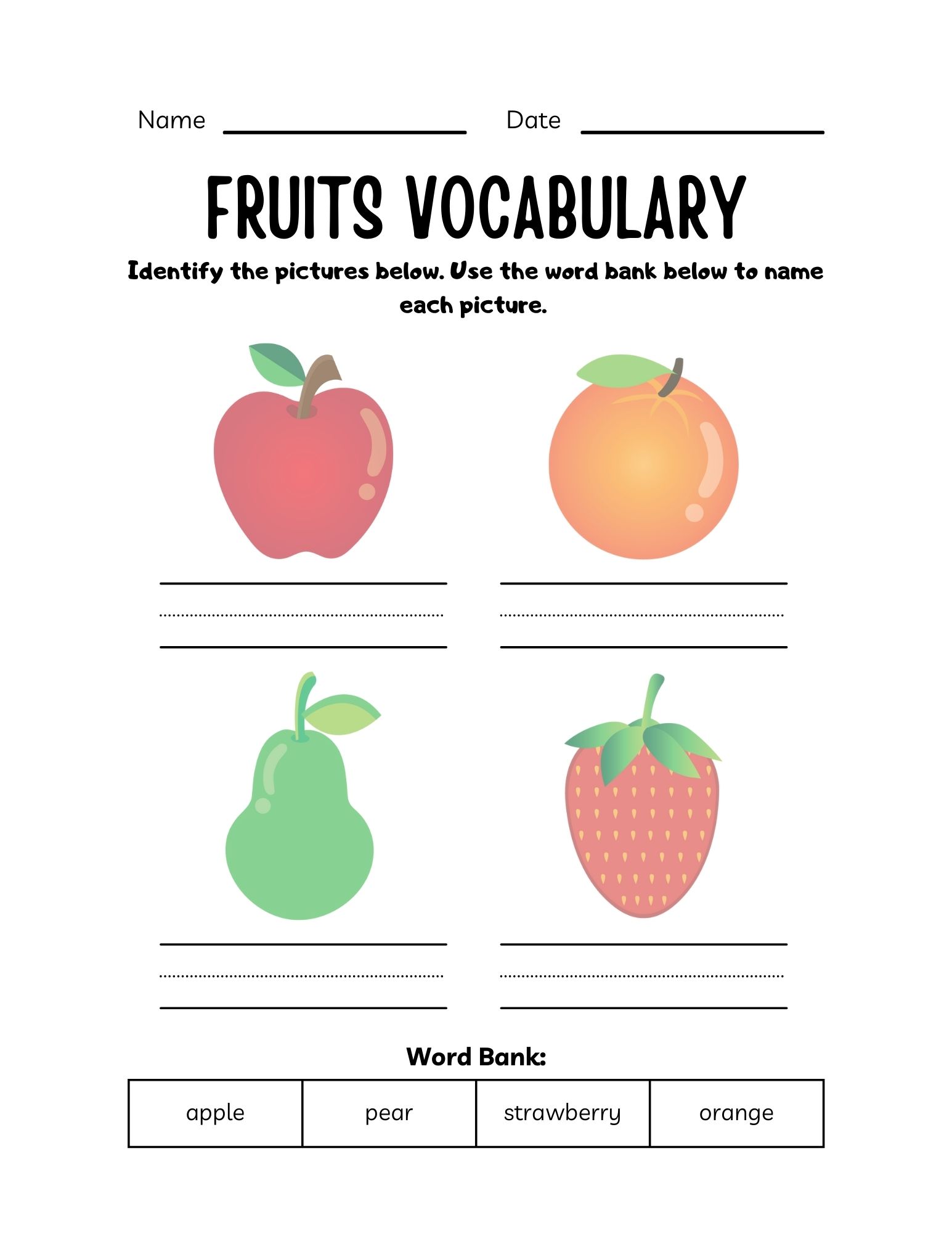 Cultivate Healthy Habits Fruits and Vegetables Workbook | Made By Teachers