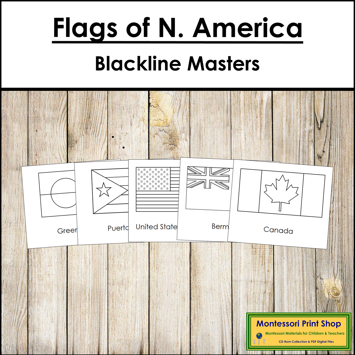 Maps of the World (Color & Blackline Masters) - Montessori color-code ...