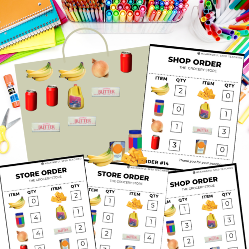 Life Skills Fill the Grocery Store Order Vocational Special Education ...
