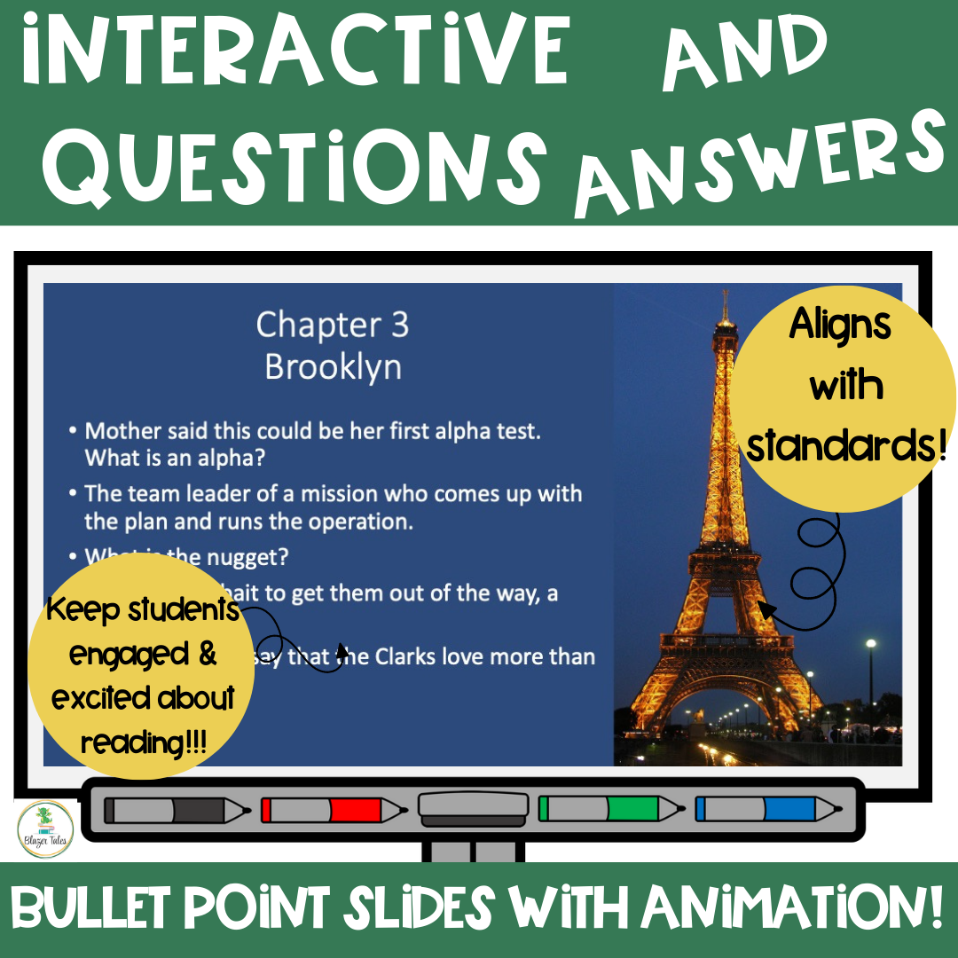 City Spies Novel Study PowerPoint & First Chap Friday Coloring Sheets ...