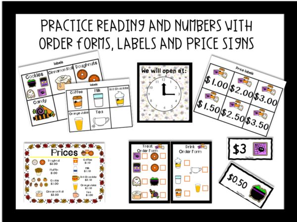 Spooky Cafe Dramatic Play, Halloween Pretend Play Set - Made By Teachers