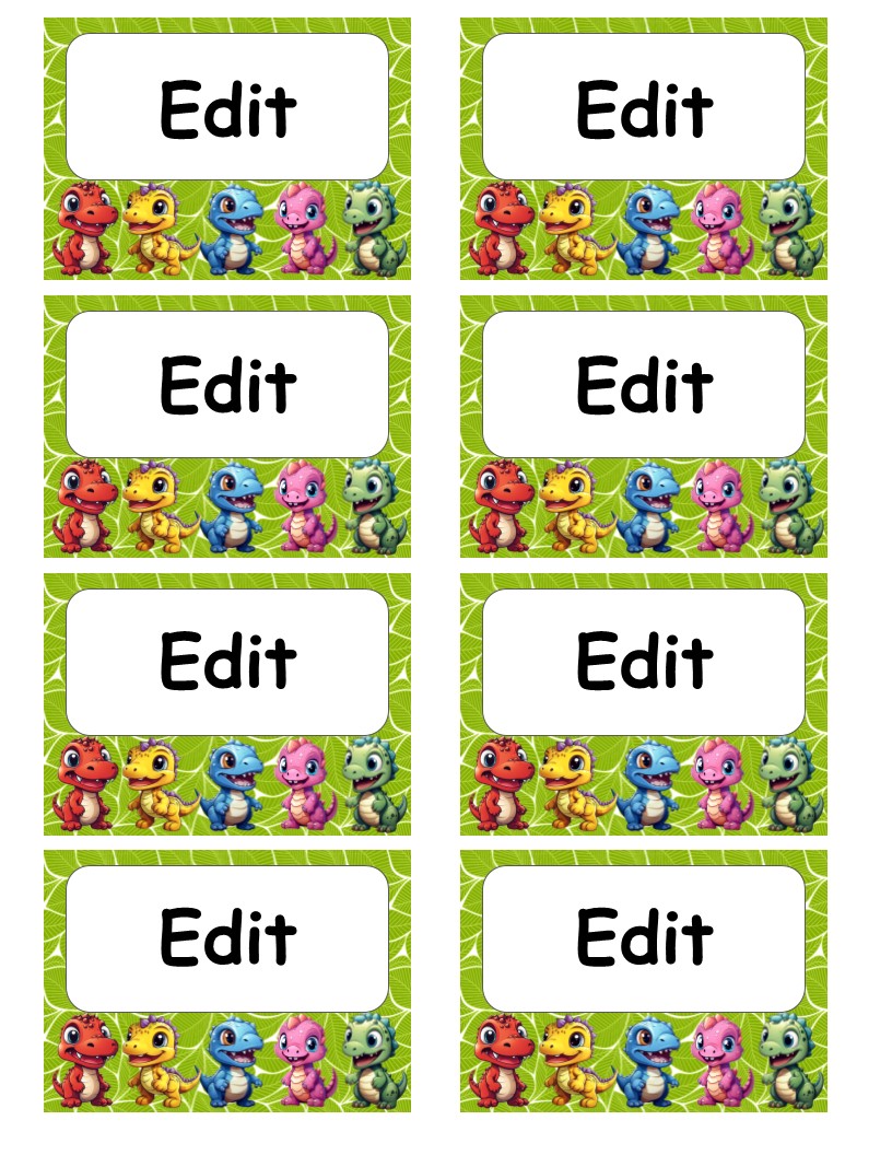 Kitten / Cat Editable Name Tags Locker Labels Book Bin Cubby Cubbies ...