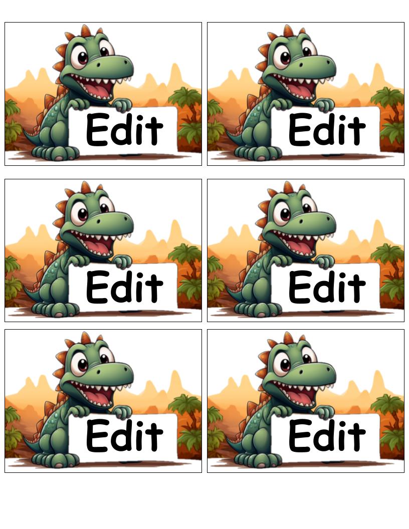 Editable Name Tags Locker Labels Book Bin Cubby Panda Bear Customizable ...