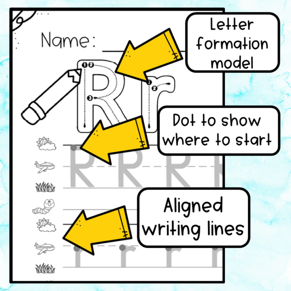 Aligned Alphabet Letter Tracing Practice | Made By Teachers