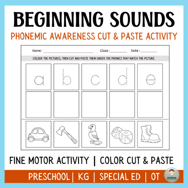 Beginning letter sound Cut and paste worksheet - Made By Teachers
