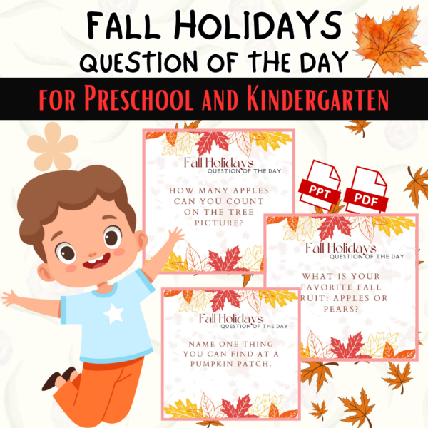 Fall Holidays Question of the Day for Preschool and Kindergarten ...