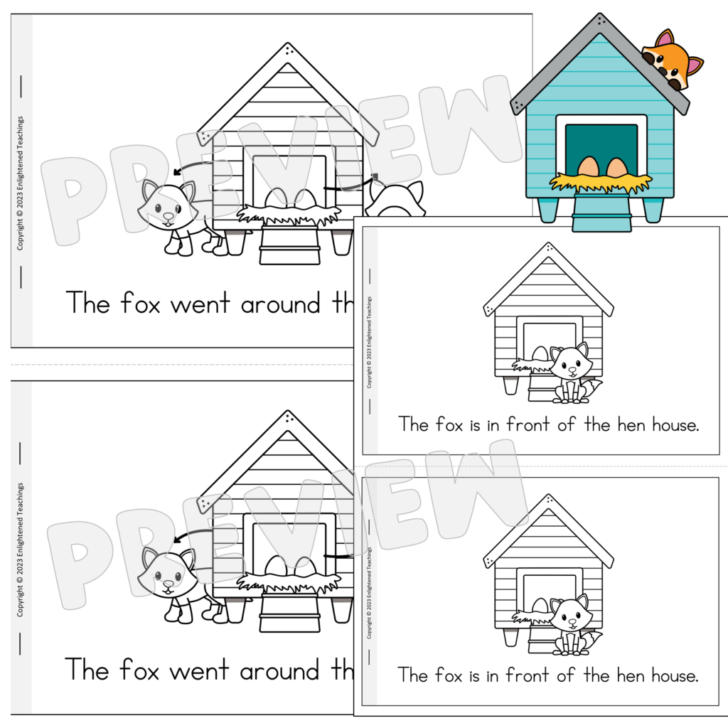FOX Farm Prepositions Emergent Reader Reference Guide Farm Prepositions ...