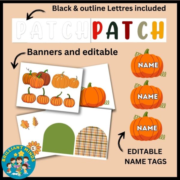 Groovy Fall Bulletin Board Kit / Retro Fall Decor / Pumpkin Patch ...