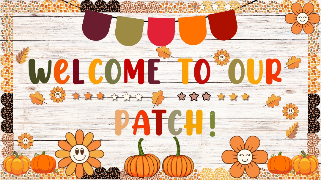 Groovy Fall Bulletin Board Kit / Retro Fall Decor / Pumpkin Patch ...