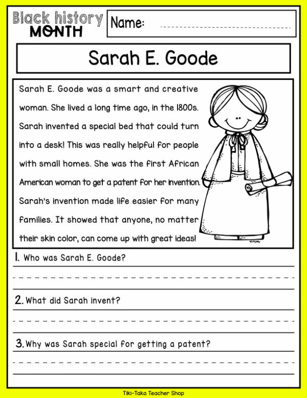 Black History Month - Social Studies Reading Comprehension Passages ...