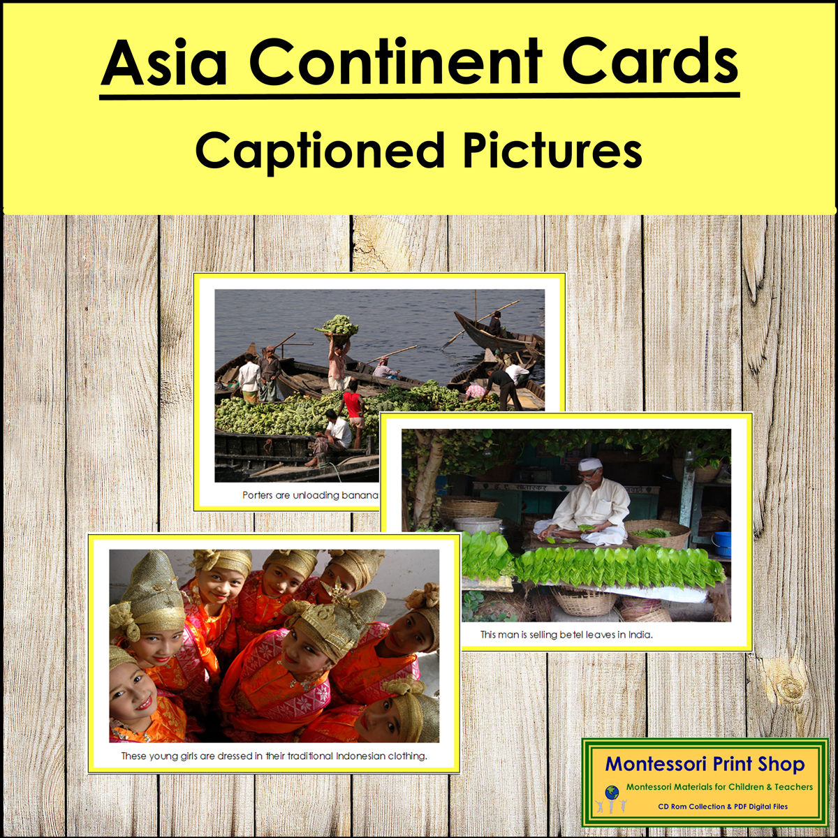 Continent Cards of the World Bundle (color borders) - Montessori ...