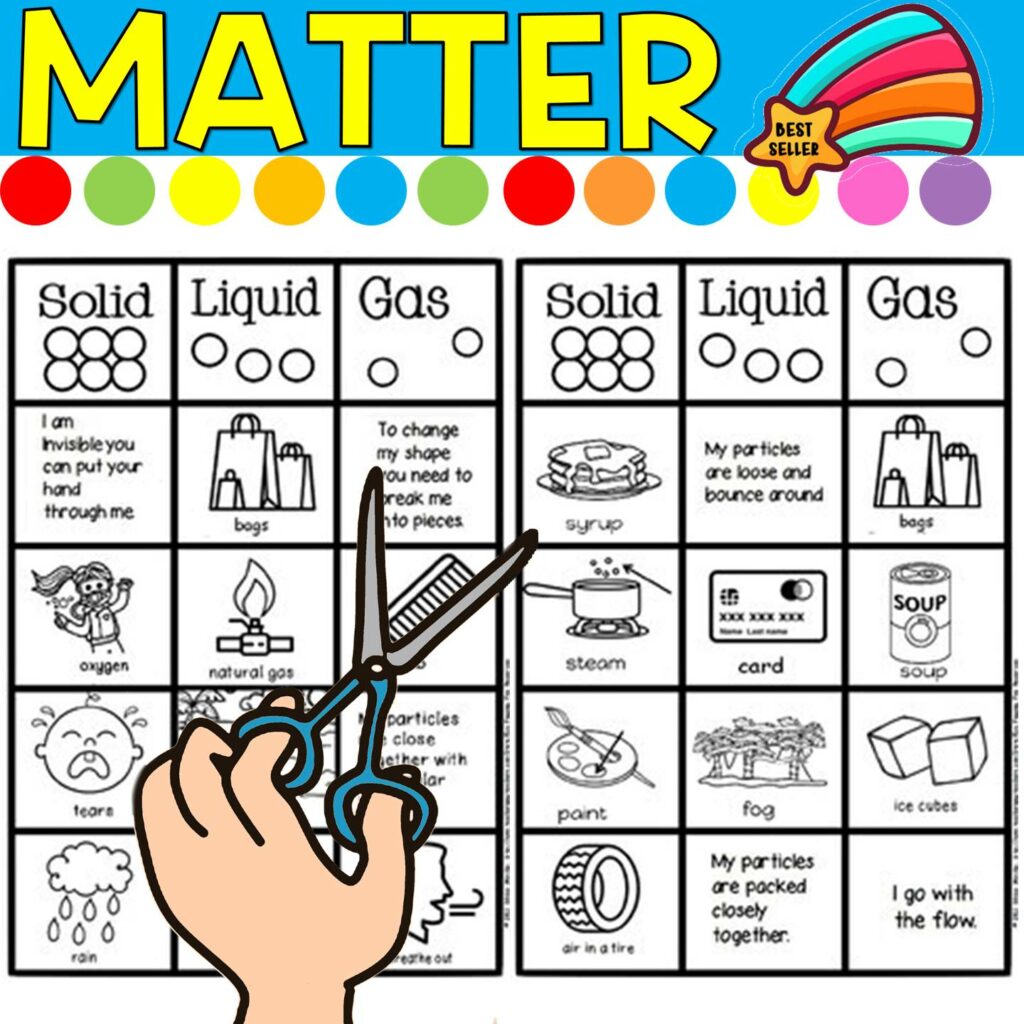 states of matter big picture sort - Made By Teachers