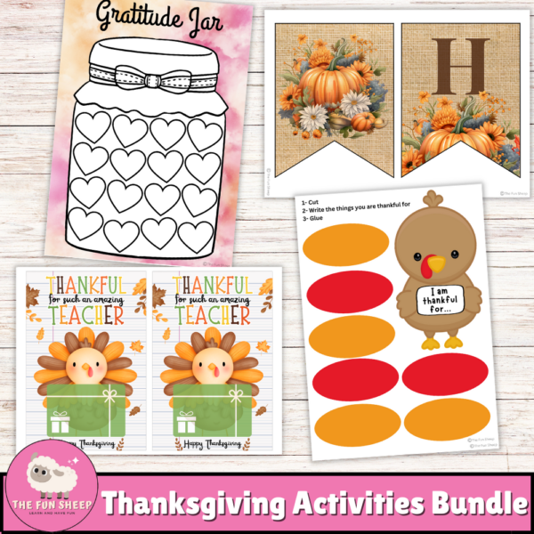 Thanksgiving Activities Bundle | November Crafts NO PREP Thanksgiving ...