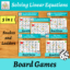 Solving Linear Equations Snakes and Ladders Dice Games Bundle | Made By ...