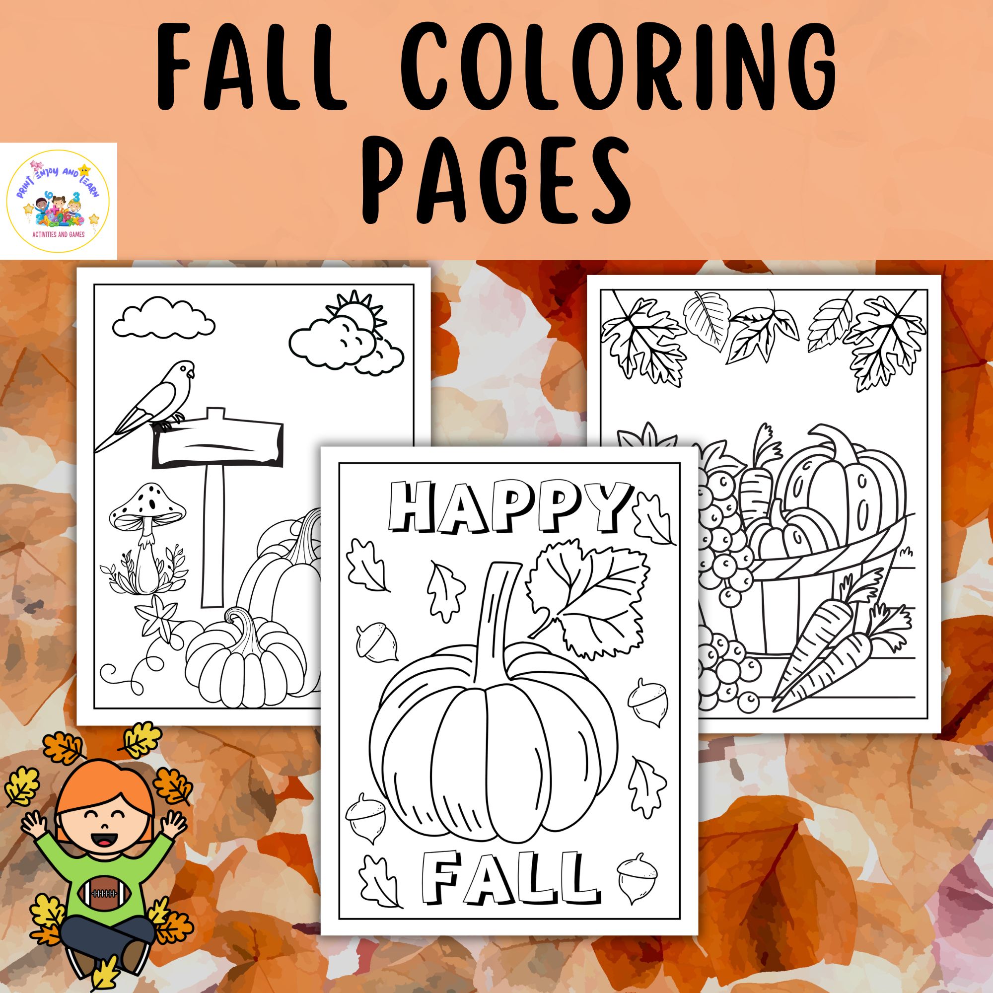 Fall Fun Worksheets BUNDLE / Autumn Activities for Kids / Printable ...