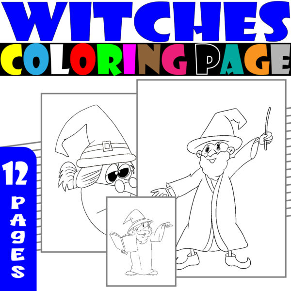 Cute Witches Coloring Pages , ALL ABOUT Halloween Witches Coloring ...