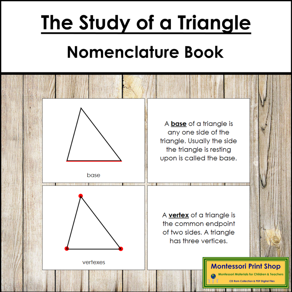 The Study of a Triangle Book - Montessori Elementary Geometry | Made By ...