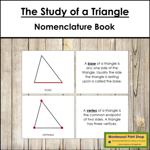 The Study of a Triangle Book - Montessori Elementary Geometry - Made By ...