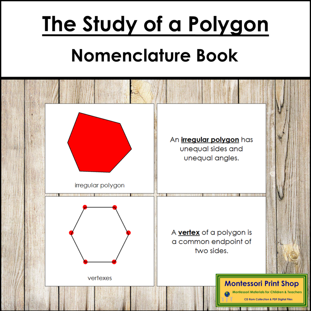 The Study of a Polygon Book - Montessori Elementary Geometry - Made By ...
