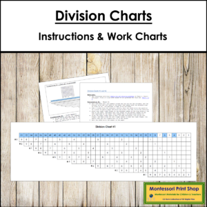 Montessori Division Charts & Instructions - Made By Teachers