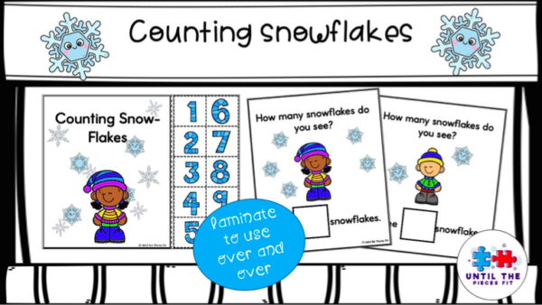 Counting in the winter Adapted books #1-10 for Special Education - Made ...
